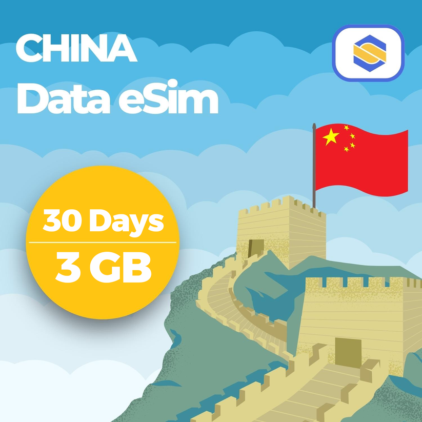 China 3GB - 30 Days – ESIM STORE